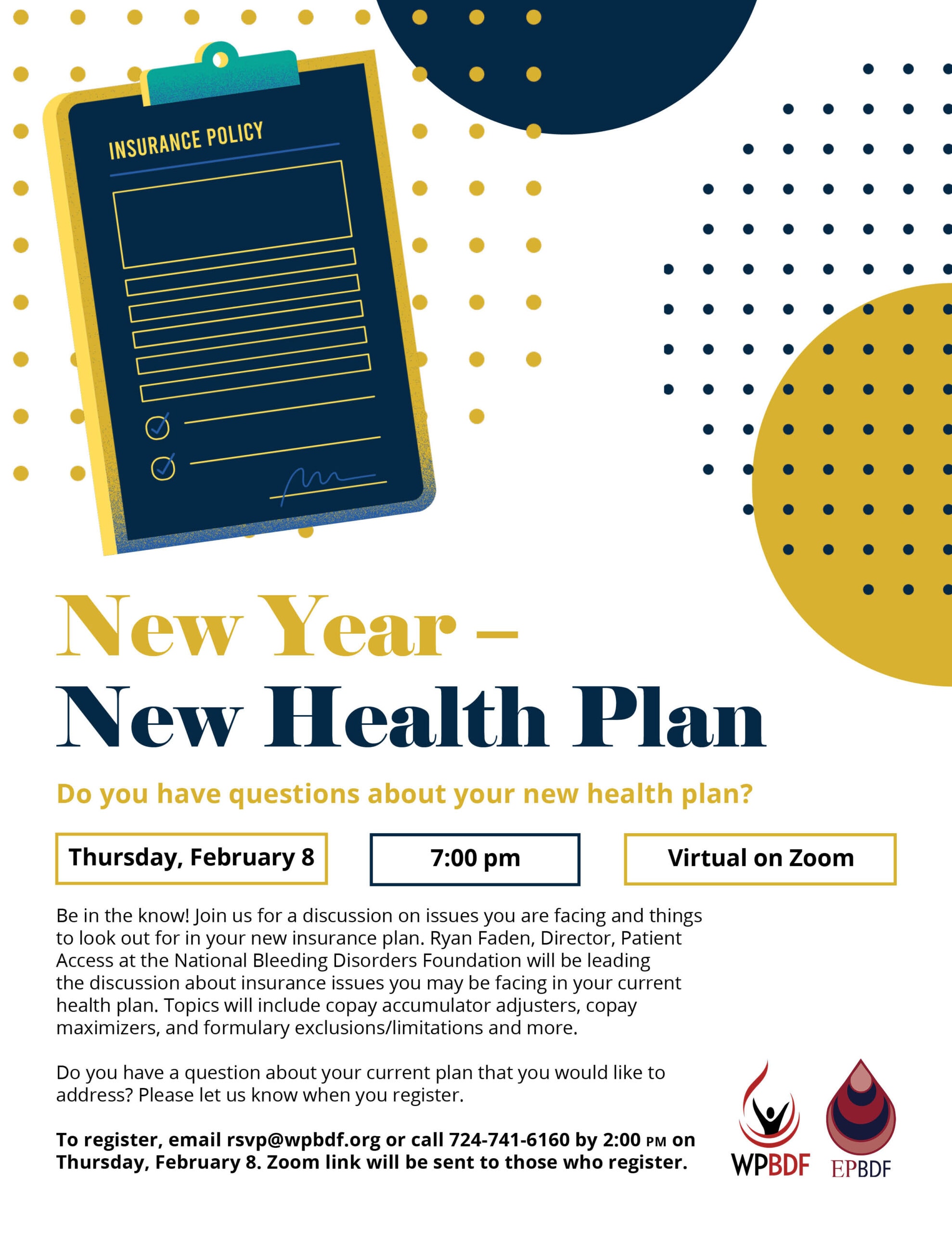 New Year – New Health Plan - Eastern Pennsylvania Bleeding Disorders ...
